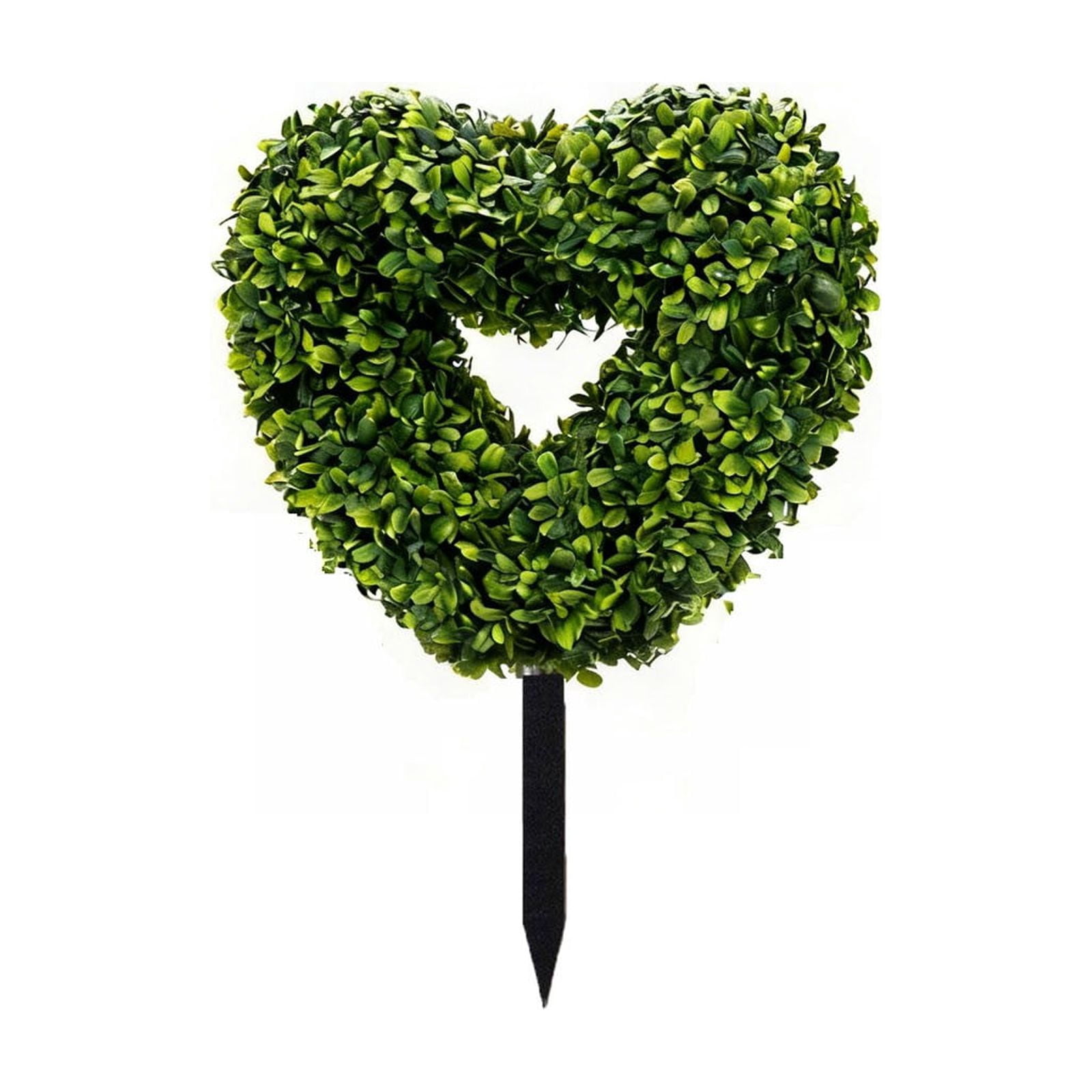 Faux Heart-Shaped Artificial Plant Insert, No-Maintenance Indoor ...