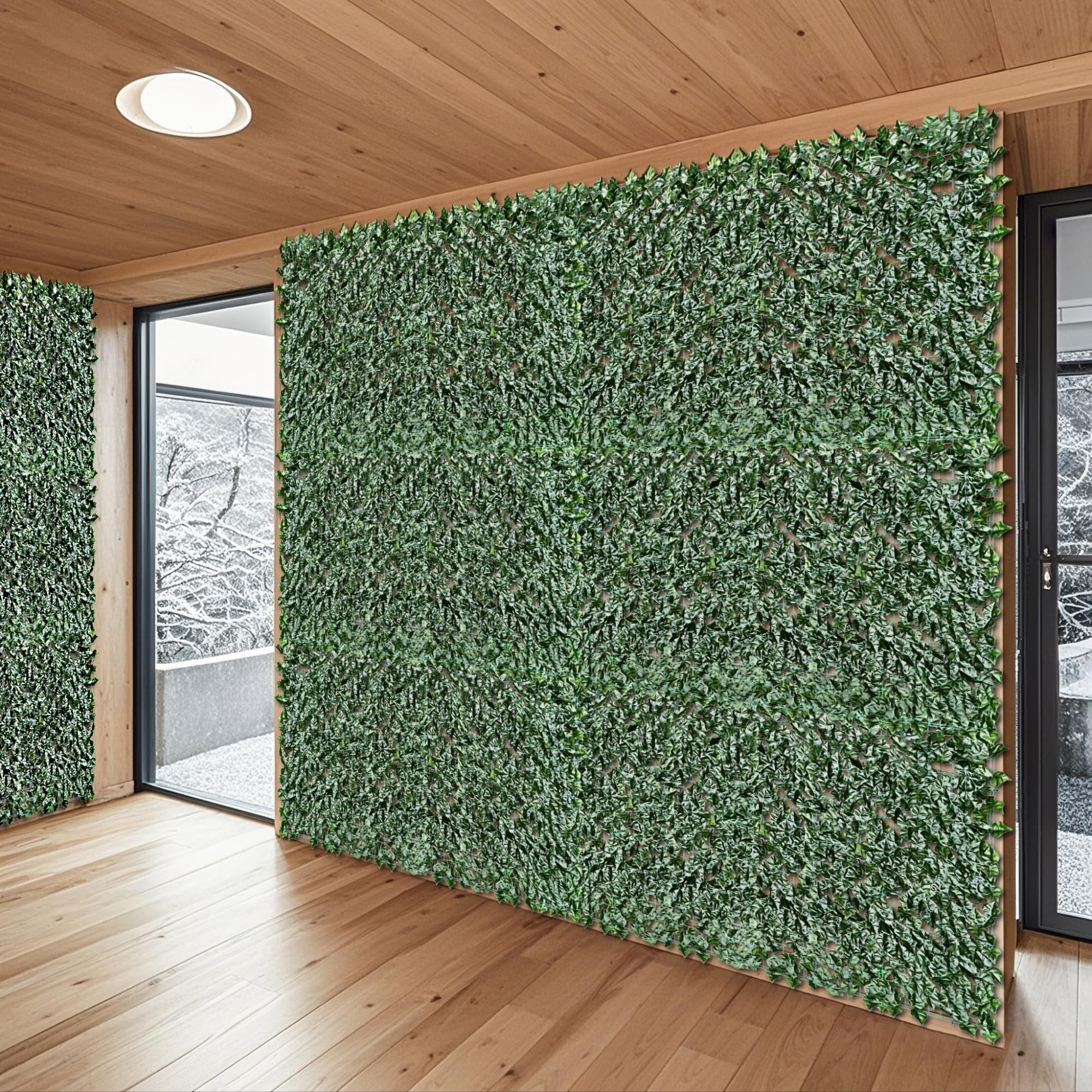 Faux Ivy Wall Panel 39x296 Inches, Artificial Greenery Privacy Screen ...