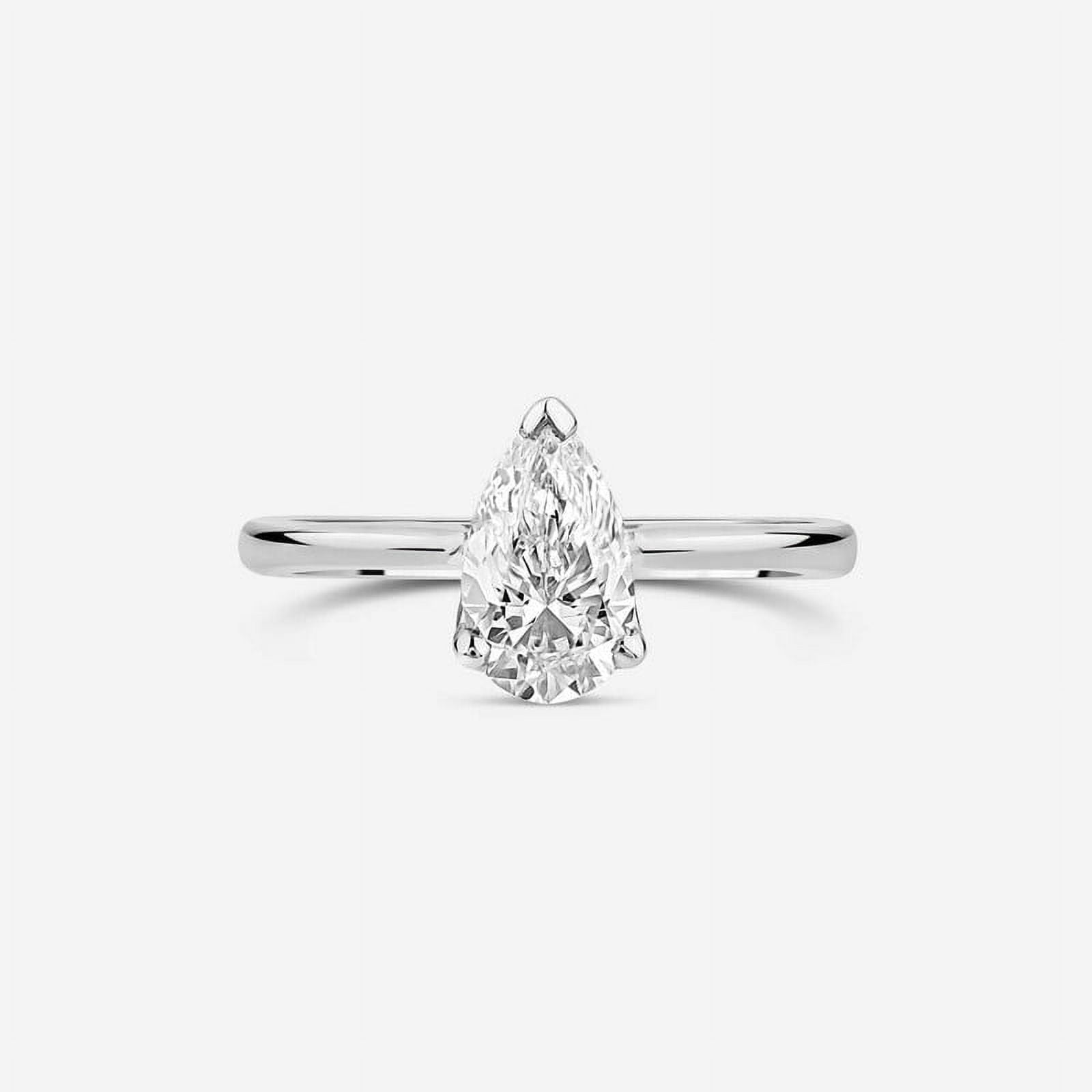 Faux Jewel 1.15 Ct Lab Created Diamond Pear Cut Engagement Ring - 14K ...