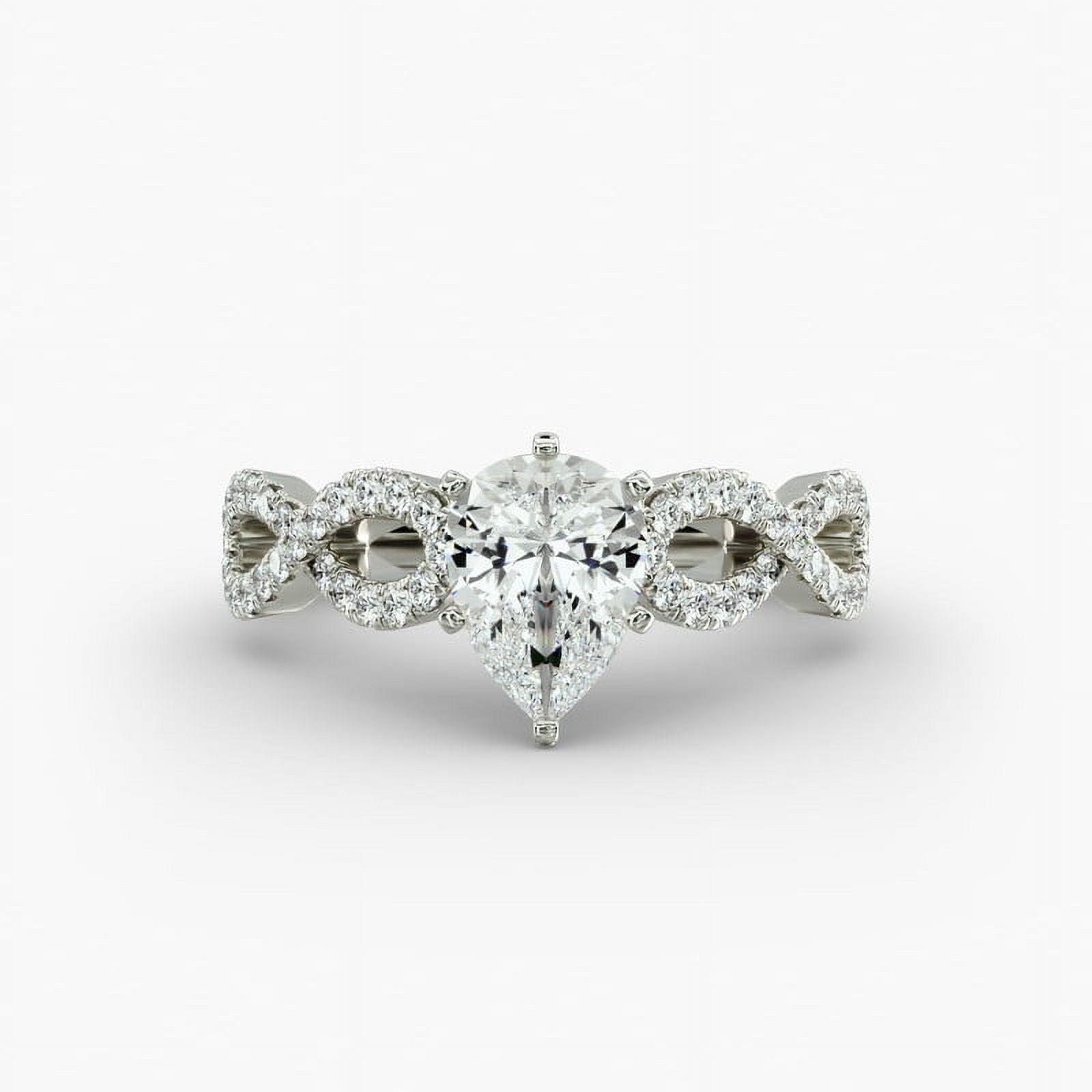 Faux Jewel 1.8 Ct Pear Cut White Diamond Rings for Her - Wedding ...
