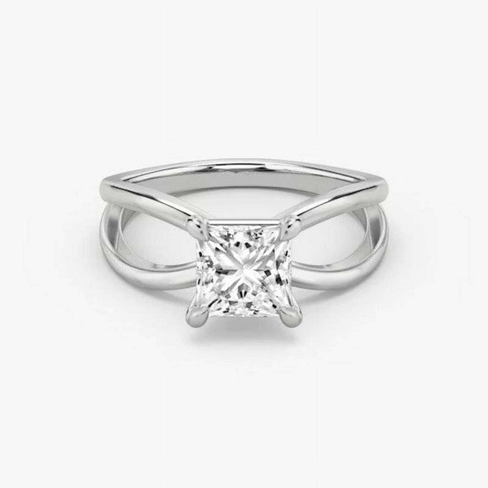 Faux Jewel Excellent 1.5 Ct Princess Cut Diamond Band - Wedding Ring ...