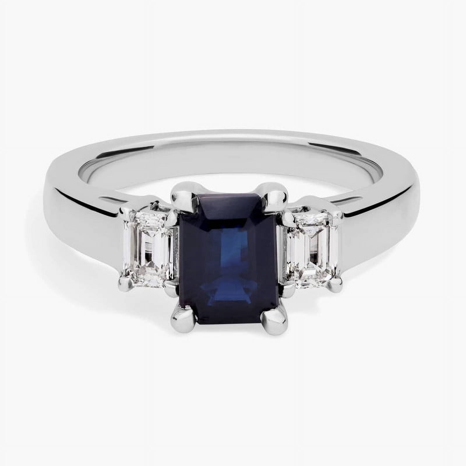 Faux Jewelry Emerald Cut 1.9 Ct Moissanite Engagement Wedding Ring ...