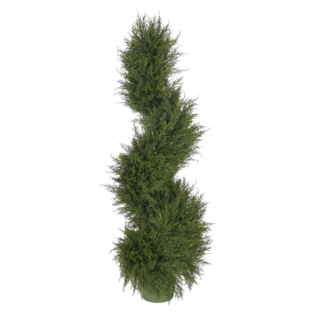 Faux Juniper Spiral Topiary 3ft - Walmart.com
