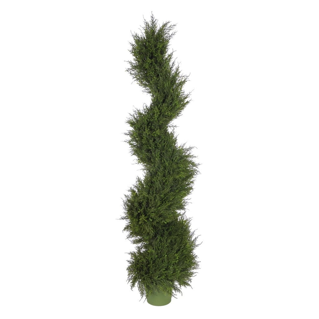 Faux Juniper Spiral Topiary 4ft - Walmart.com