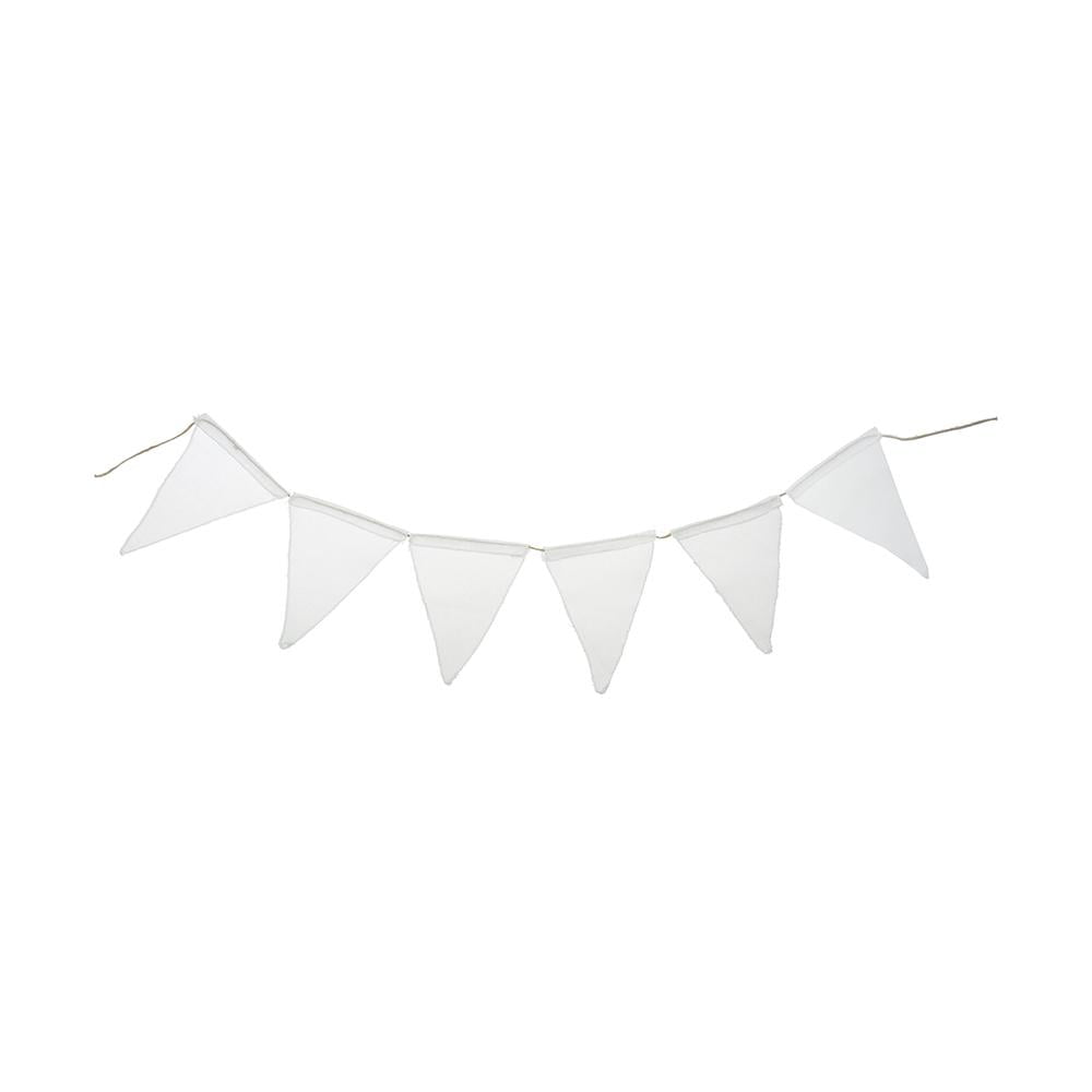 Faux Jute Triangle Banner, 6-Inch x 8-Inch, White, 6-Count - Walmart.com