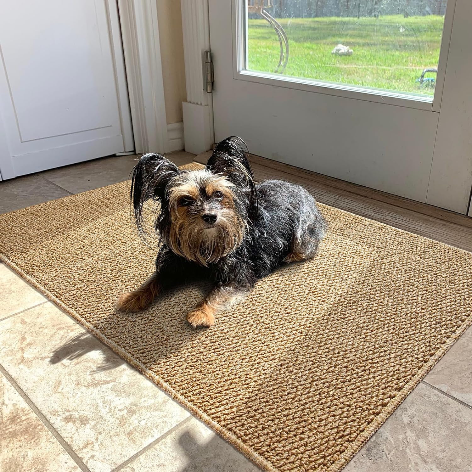 Faux Jute Washable Area Rug for Front Door Entryway, 3x5 Indoor Non ...