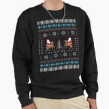Faux Knit Pattern Unisex Sweatshirt Funny Retro Vintage Christmas ...