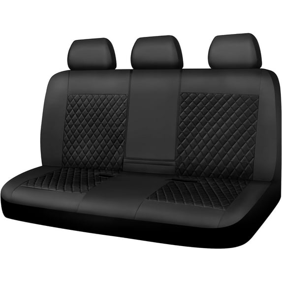 MY Faux Leather Back Seat Cover, Universal Quilting Waterproof Bench ...
