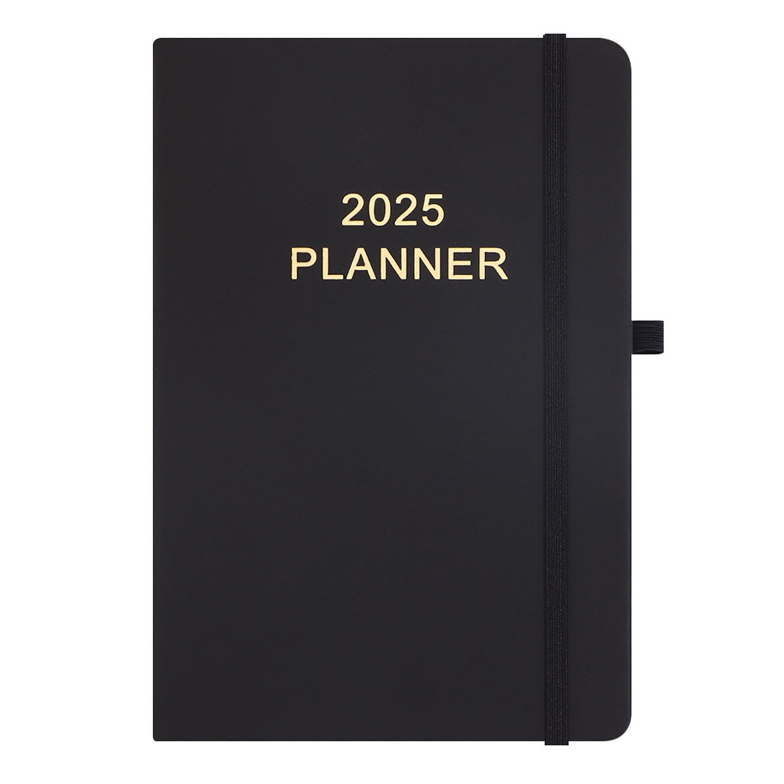 Faux Leather Daily Planner 2025 Agenda Planner with Pen Holder Faux ...