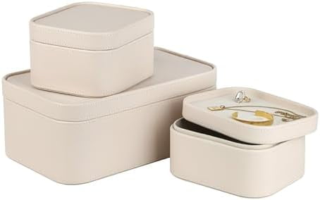 Faux Leather Decorative Storage Boxes, Dust proof Storage Shelf Baskets ...