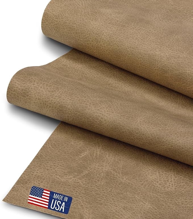 Faux Leather Fabric, Thick Durable Synthetic Repholstery Leather Vinyl ...