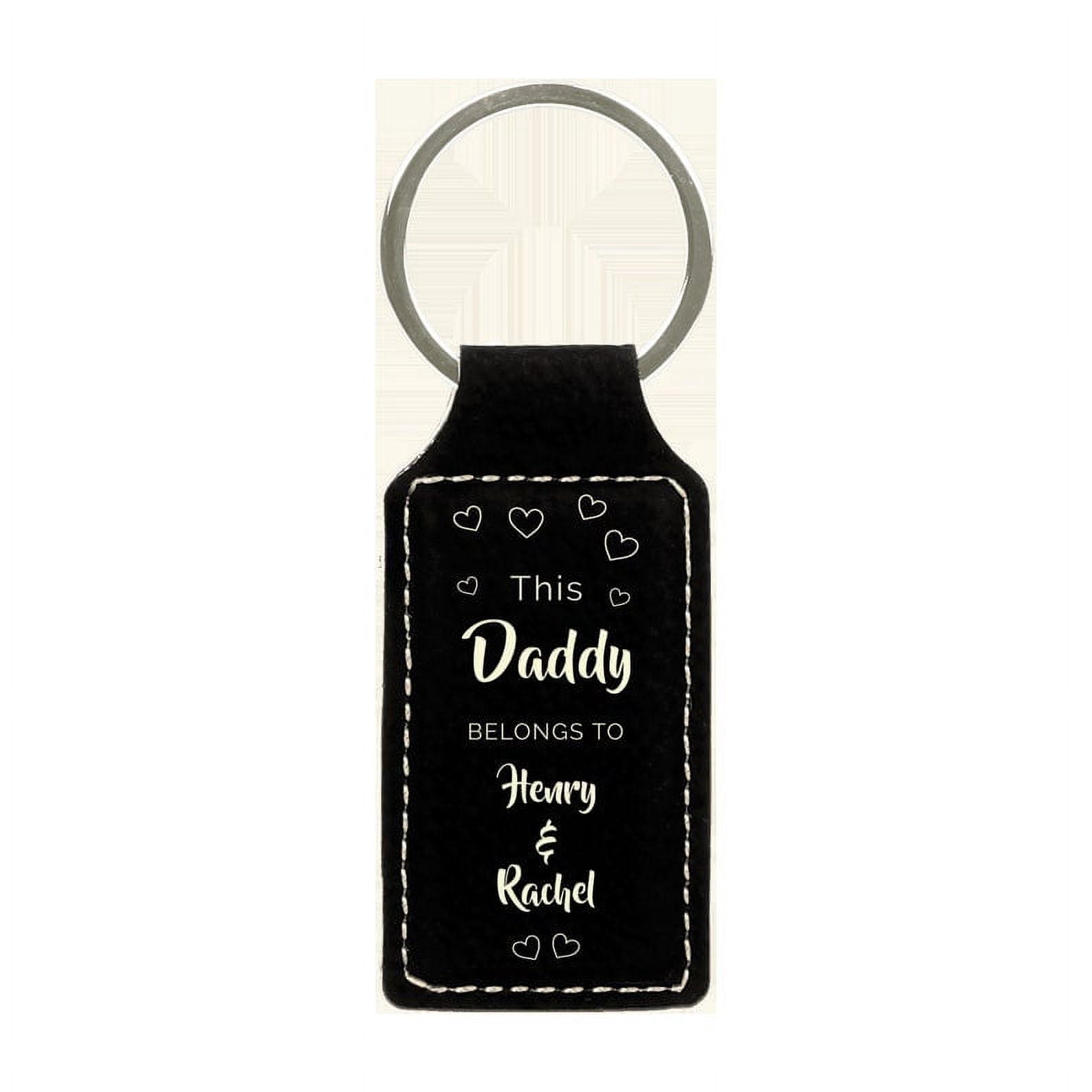 Faux Leather Father's Day Key Chain | We Love You Dad | Father's Day ...