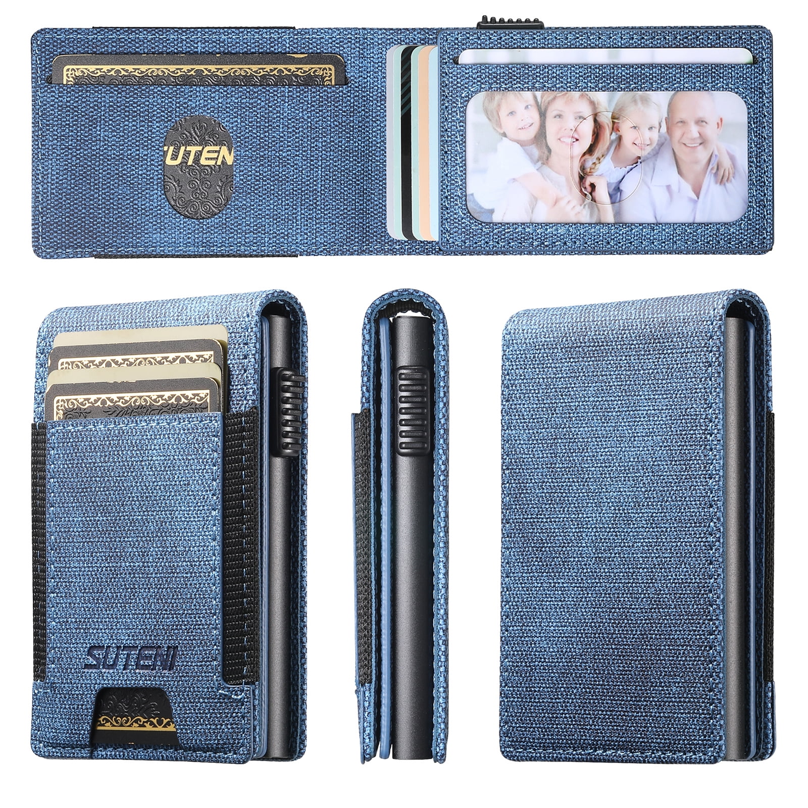 Faux Leather For Men Wallet Card Slot Wallet Flip Cover Card Box ...