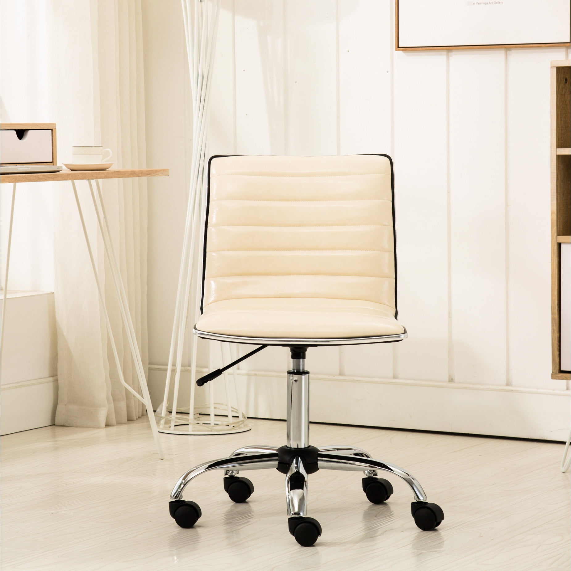 Faux Leather Office Chair+Smooth 360 Rotation & Lift”-“Work Periods ...