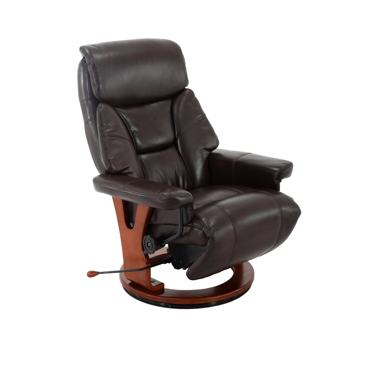 Faux Leather Recliner Brown - Walmart.com