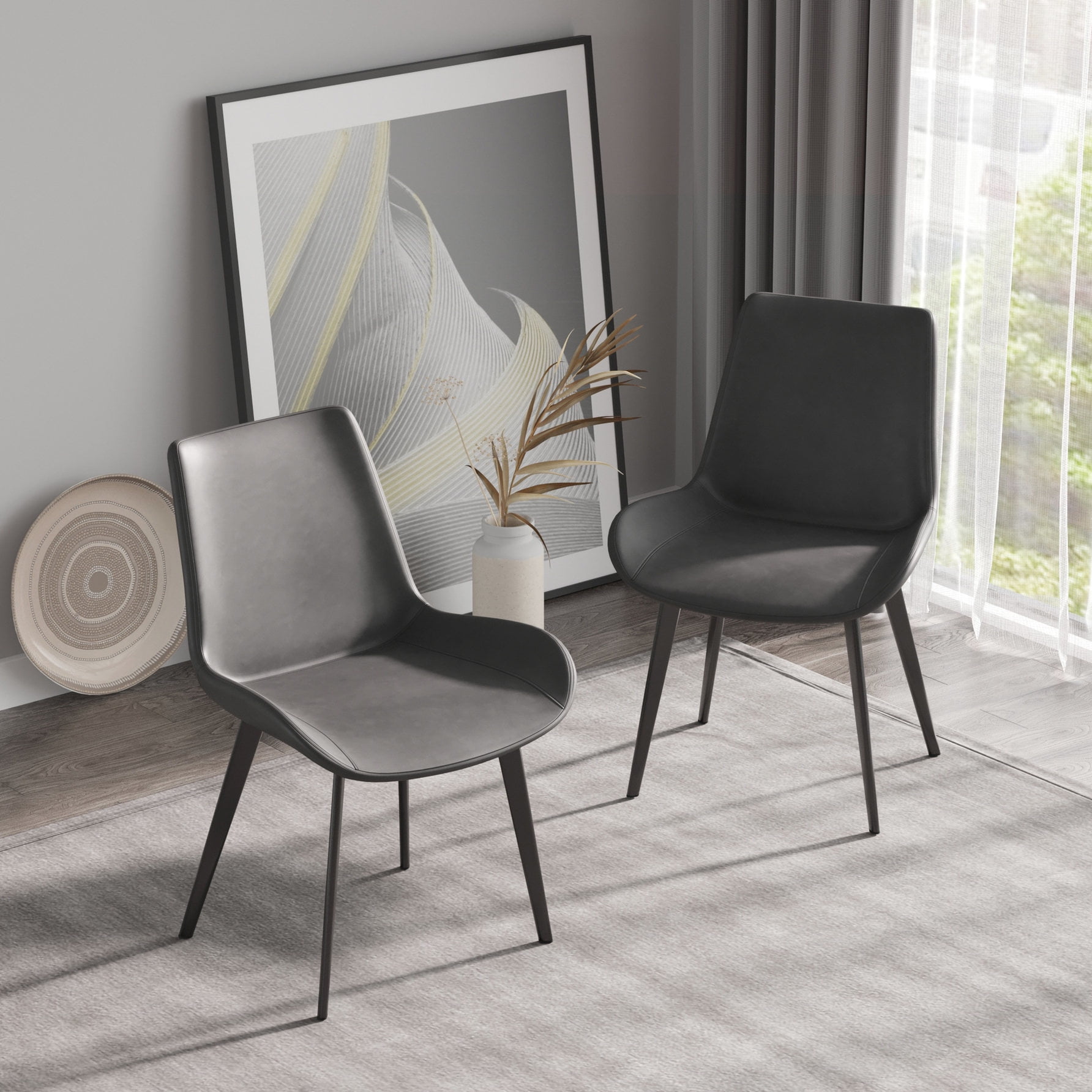 Faux Leather Seating / Indoor Gathering / 280lb Weight Limit - Walmart.com