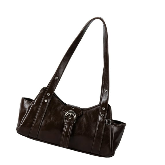 Faux Leather Shoulder Bag for Women Hobos Bags Leather Top Handle Toted ...