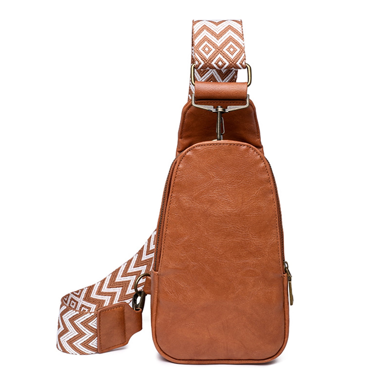 Faux Leather Small Sling Backpack,Multipurpose Chest Bag,Chest ...