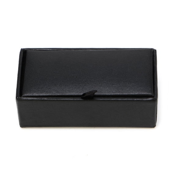Faux Leather Travel Cufflinks Rings Storage Box for Case for Cufflinks ...
