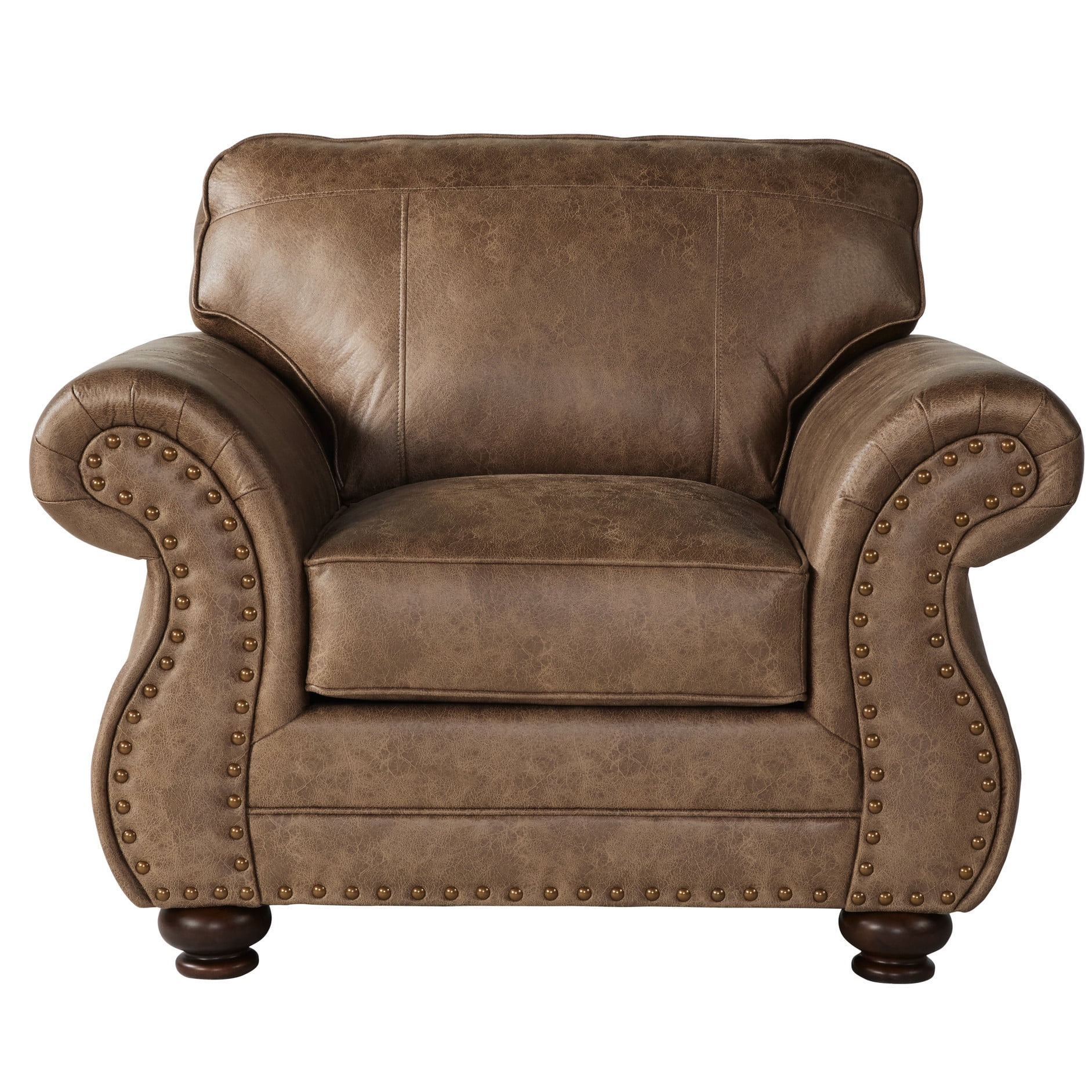Faux Leather Upholstered Armchair | Coordinate with Any Decor ...