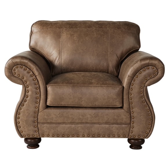 Faux Leather Upholstered Armchair | Coordinate with Any Decor ...