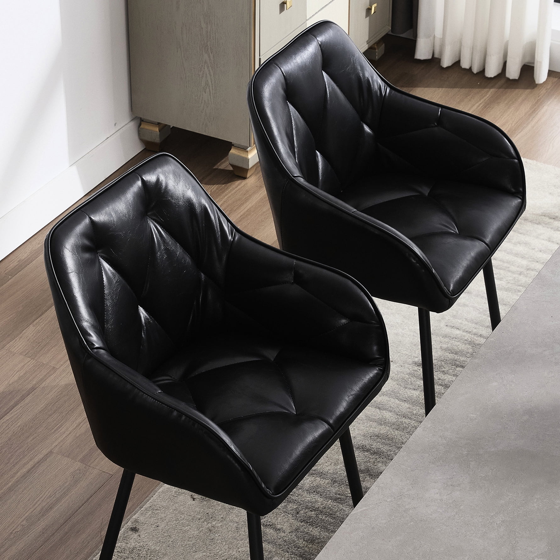 Faux Leather Upholstered - Sturdy Four - leg Structure - Different Home ...