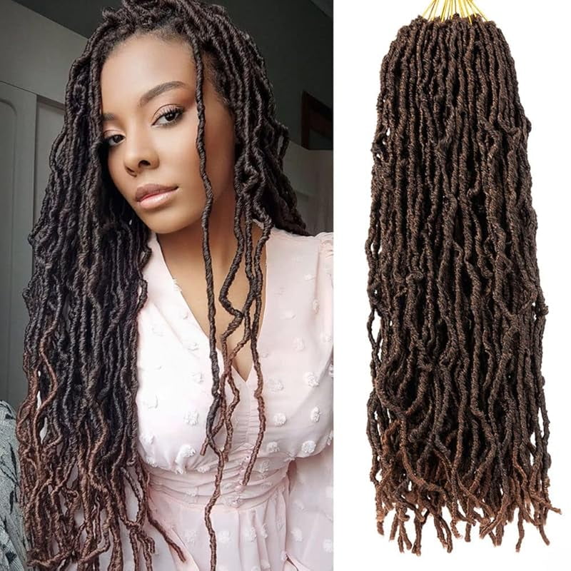 Faux Locs Crochet Hair 18 Inch Soft Locs Crochet Hair 7 Packs ...