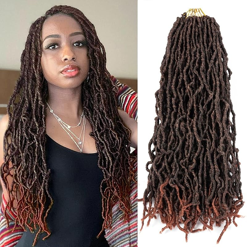 Faux Locs Crochet Hair 18 Inch Soft Locs Crochet Hair 7 Packs ...