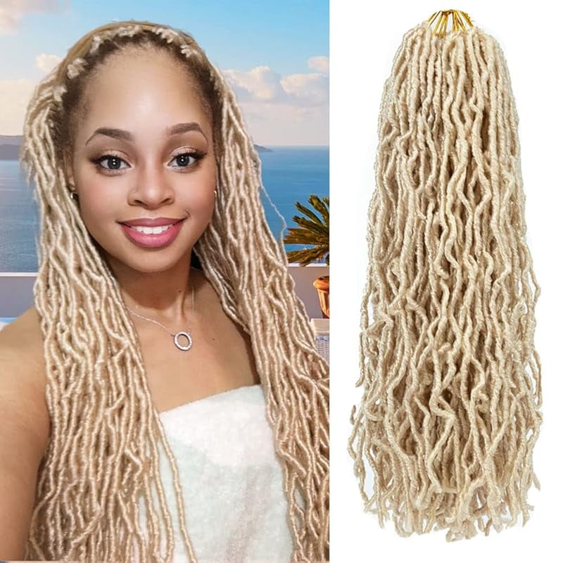 Faux Locs Crochet Hair 18 Inch Soft Locs Crochet Hair 7 Packs ...