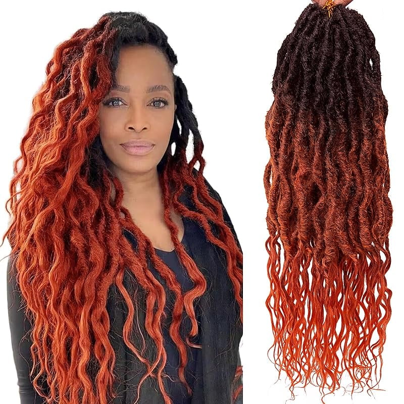 Faux Locs Crochet Hair For Women Soft Locs 18 Inch Goddess Crochet Hair ...