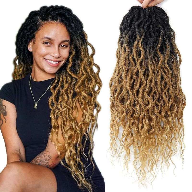 Faux Locs Crochet Hair For Women Soft Locs 18 Inch Goddess Crochet Hair ...