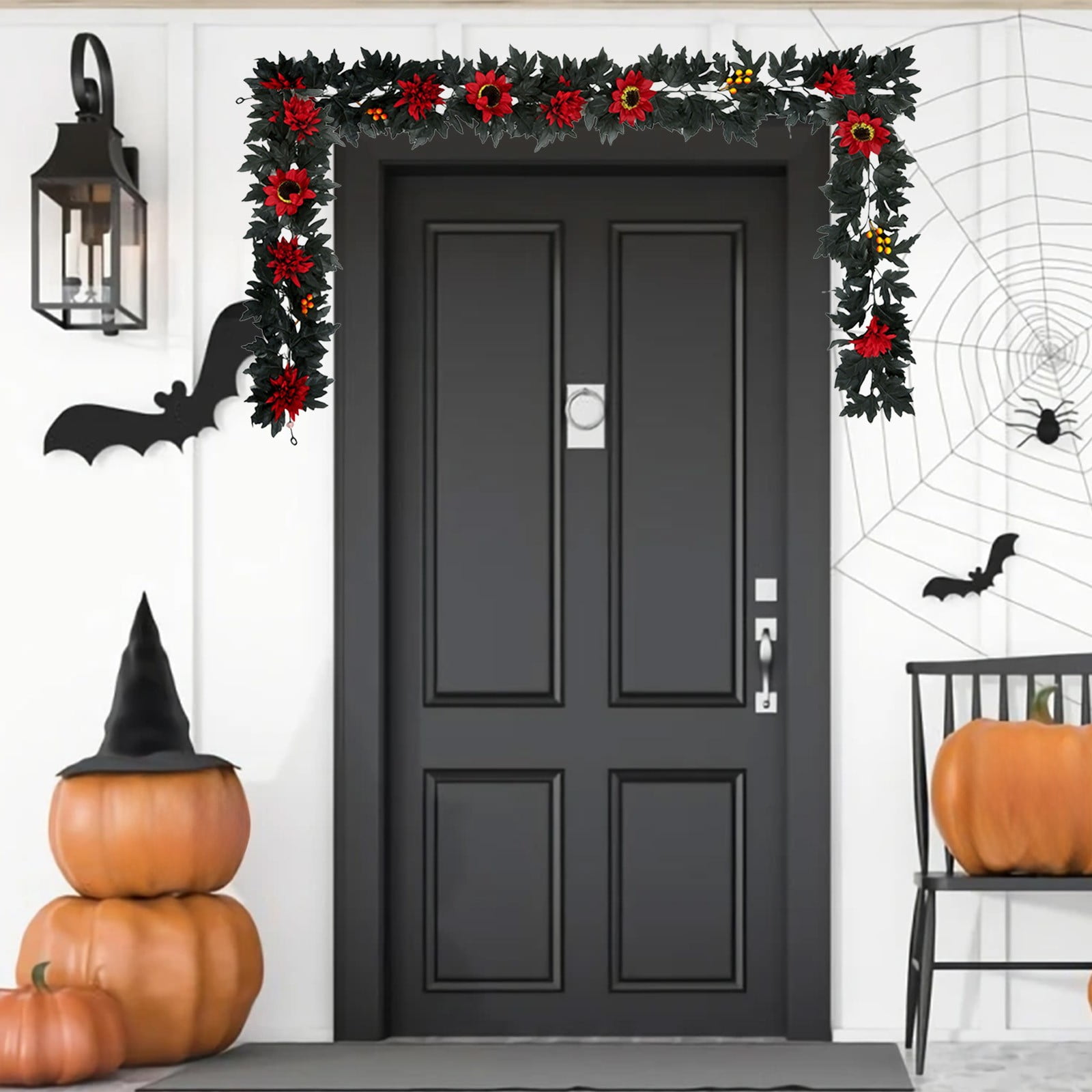 Faux Maple Leaf Vine Decorative Swag - Reusable Year-Round Home Accent ...