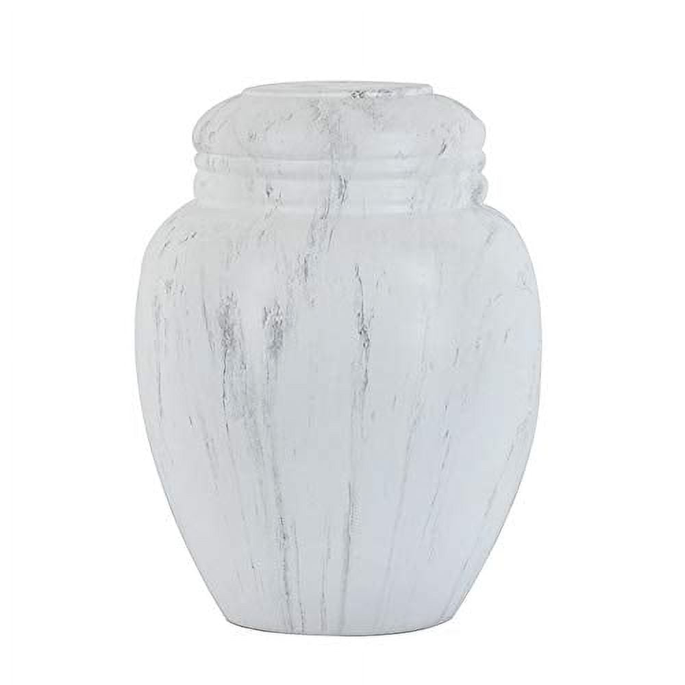 Faux Marble Burial Urns for Ashes - Extra Large - Holds Up to 200 Cubic ...
