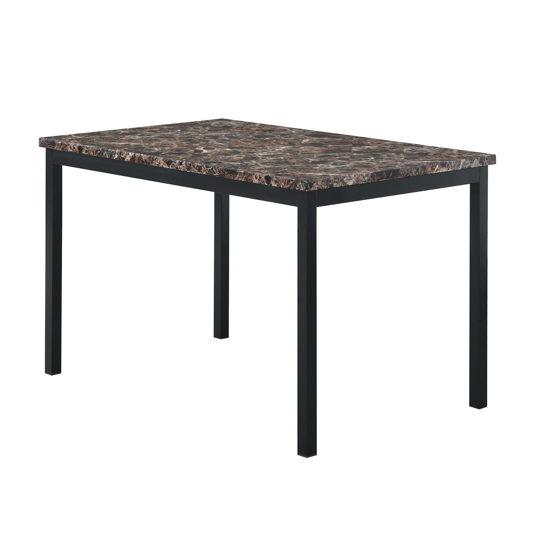 Faux Marble Dining Table with Metal Frame | Modern Decoration for ...