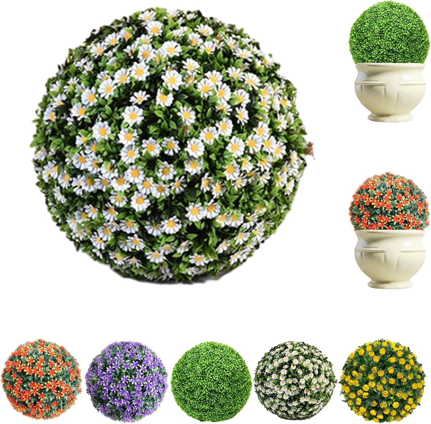 Faux Mum Garden Spheres, Wicker Park Garden Spheres, Artificial Mum ...