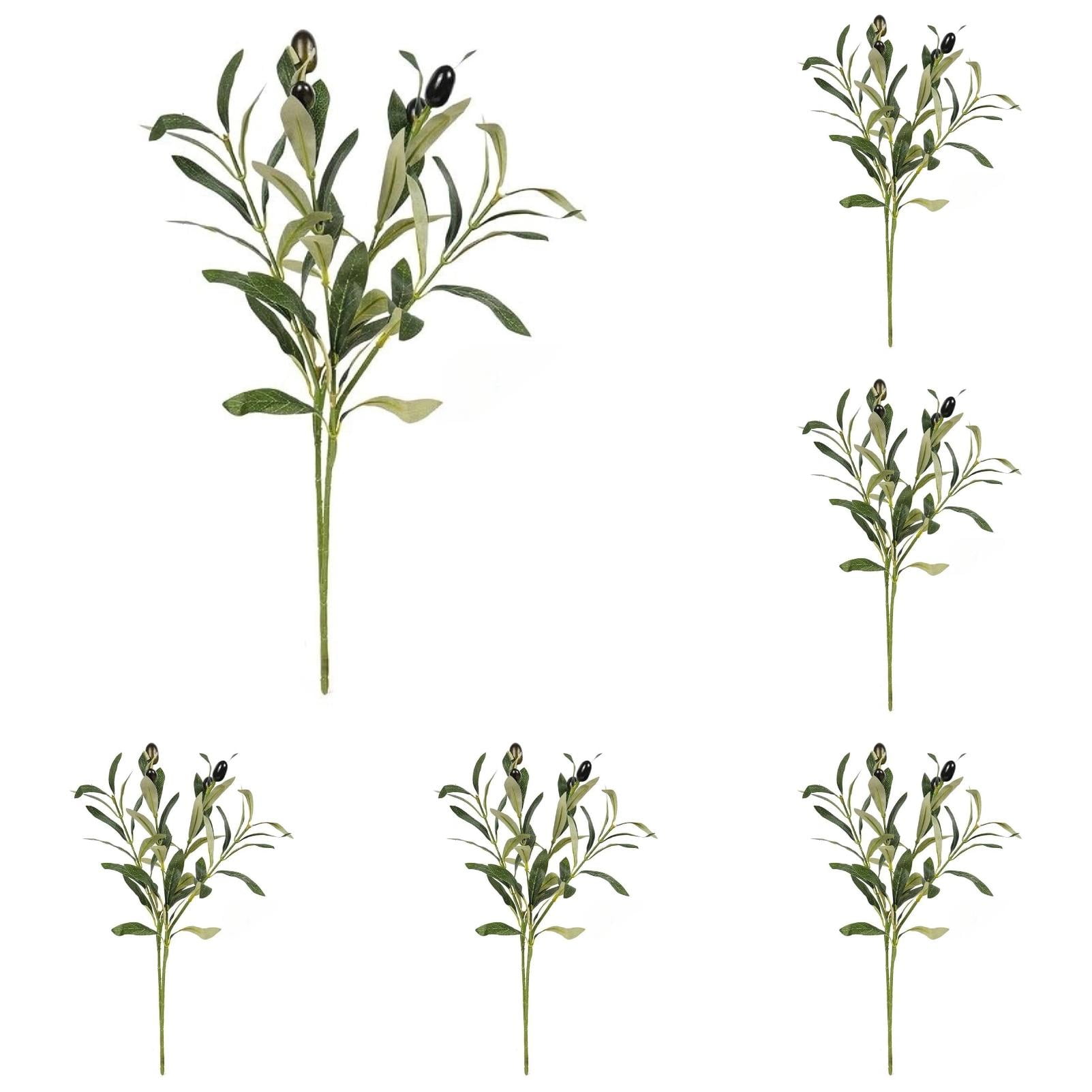 Faux Olive Branches For Vase Artificial Olive Tree Greenery Stems ...