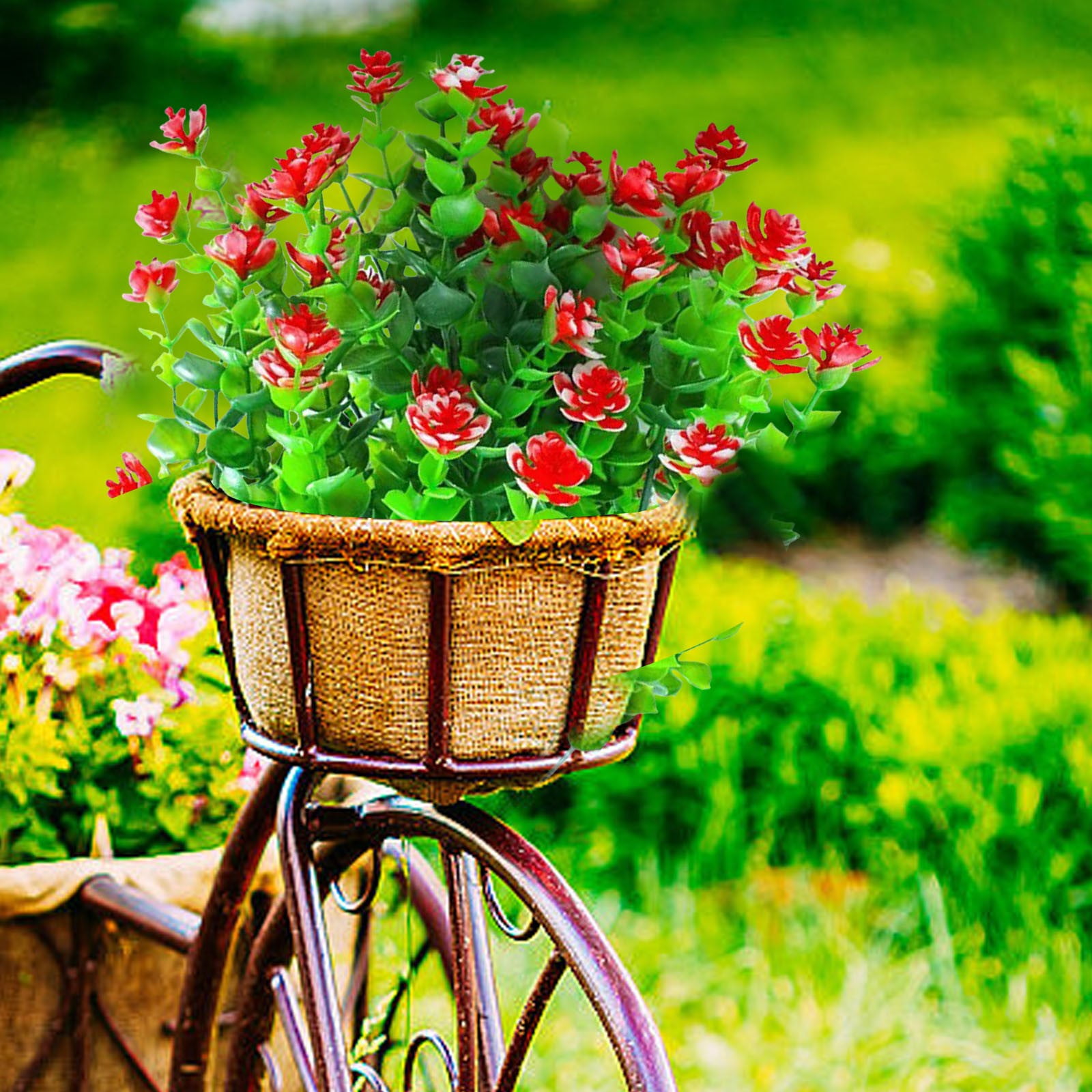 Outdoor - Artificial Greenery for Hanging Baskets, Wedding Decor ...