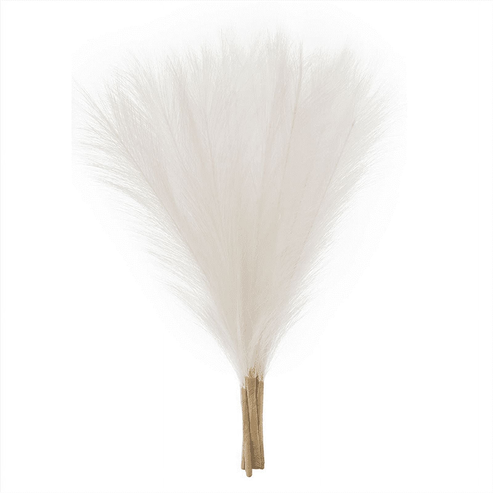 Faux Pampas Grass,18In/45Cm Artificial Grass 5 Stem Pompous Flower ...