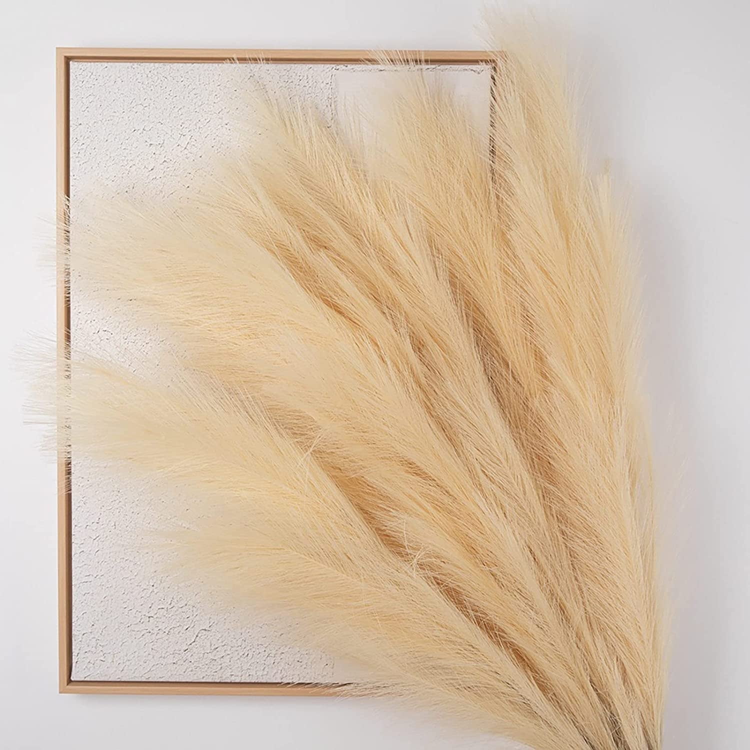 Faux Pampas Grass 43" Long Artificial Pompous Grass Fake Boho Floral ...