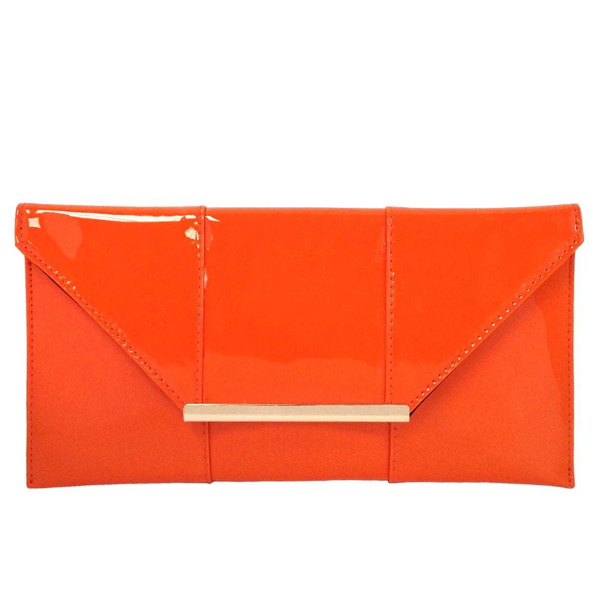 Faux Patent Leather Envelope Candy Clutch - Walmart Business Supplies