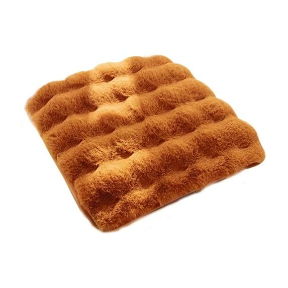 Faux Rabbit Fleece Seat Cushion All-Season Breathable Comfort Pad for ...