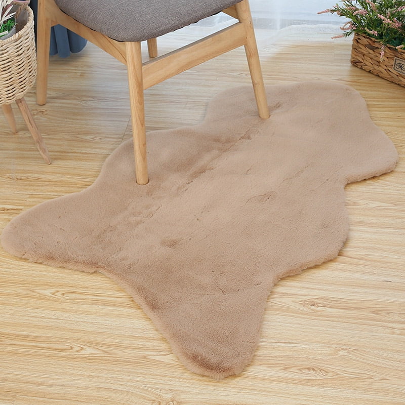 Faux Rabbit Fur Carpet Modern Home Decor Sofa Coffee Table Chair ...