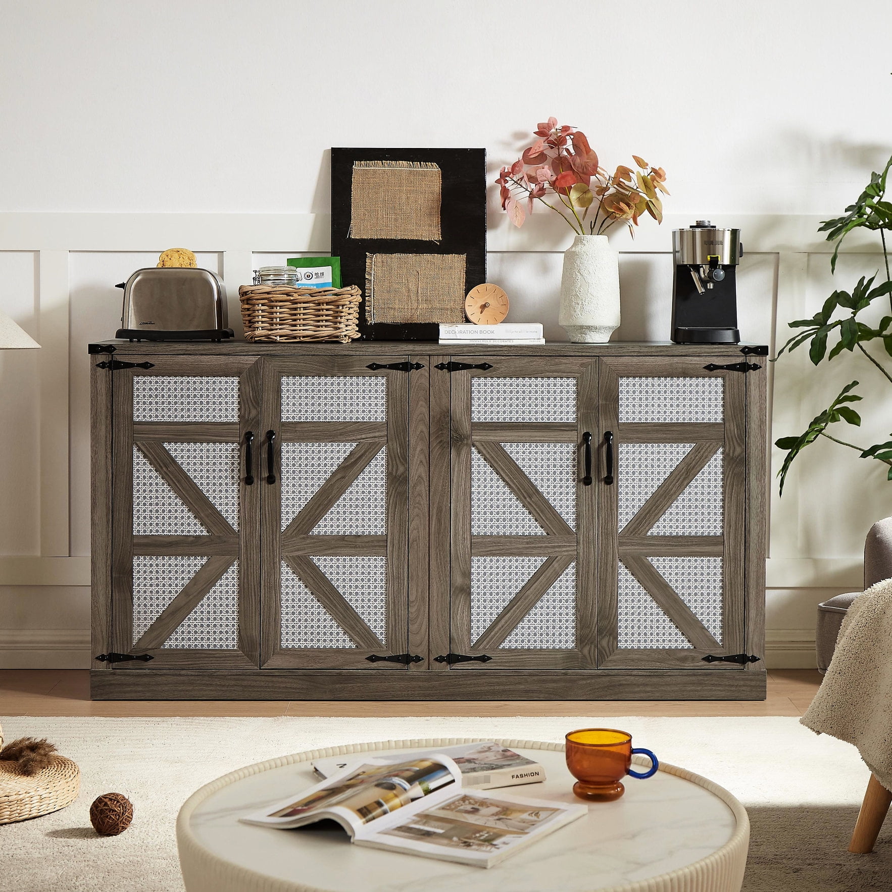 Faux Rattan Material - Anti-collision Corner Guards - Living Room ...