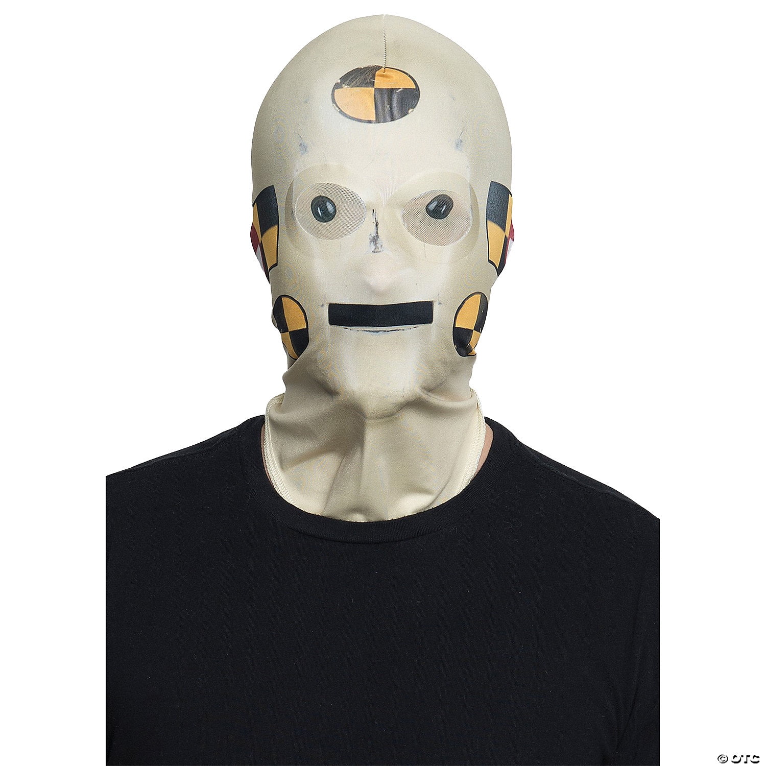 Faux Real Adult Crash Test Dummy Costume Mask - Size 13 in x 13 in ...