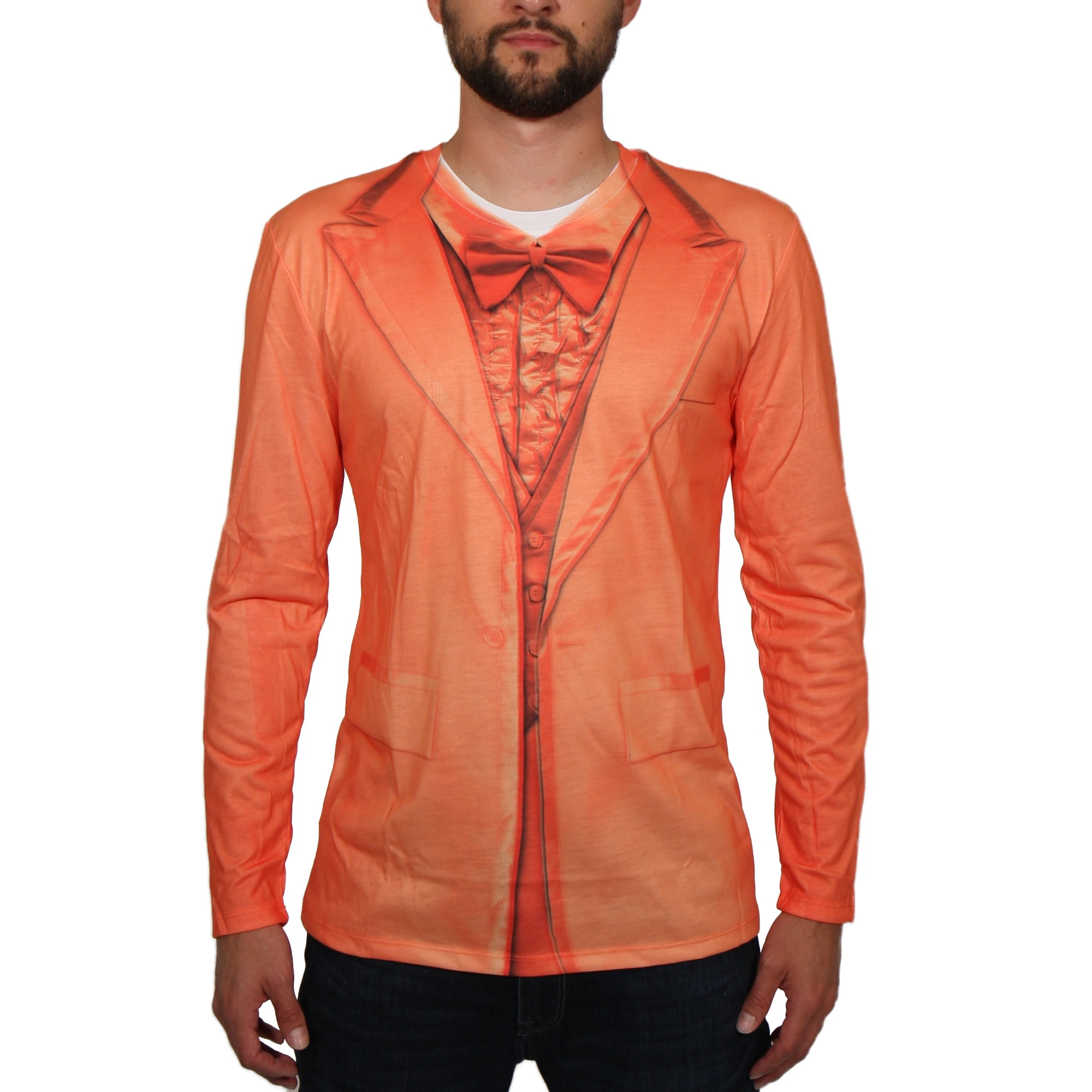 Faux Real F118476 Faux Real Shirts Orange Tuxedo - Extra Large ...