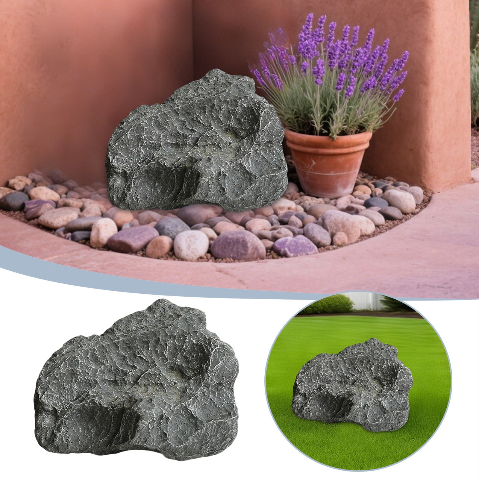 Rock Cover for Landscaping Outdoor Decor, Artificial Rock for Garden ...
