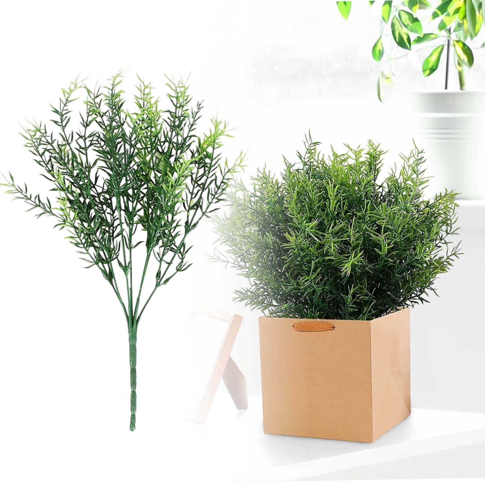 Rosemary - 14" Artificial Rosemary Stems with 7 Realistic Branches, Low ...