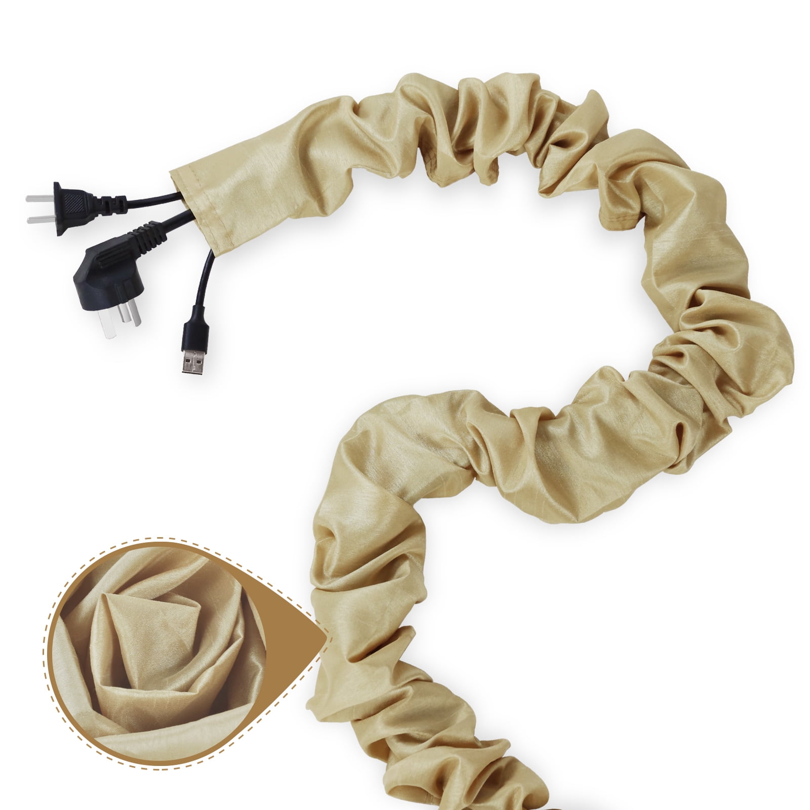 Faux Silk Chandelier Chain Cover - Protect & Conceal Light Fixture ...