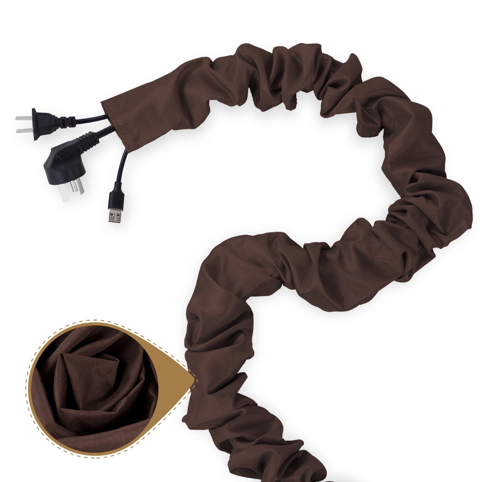 Faux Silk Chandelier Chain Cover - Protect & Conceal Light Fixture ...