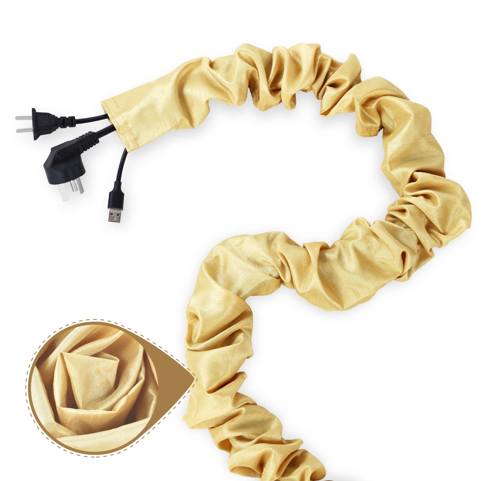 Faux Silk Chandelier Chain Cover - Protect & Conceal Light Fixture ...